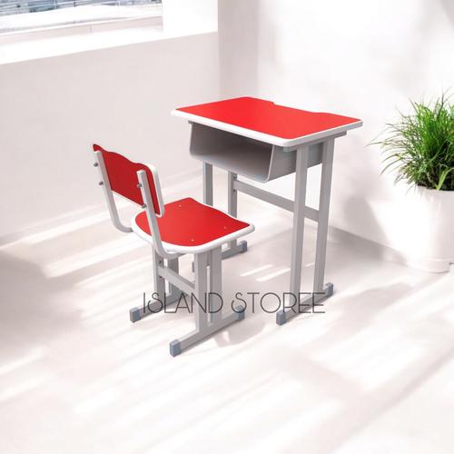 Promo Meja siswa meja sekolah meja belajar kuliah les kaki besi H ...