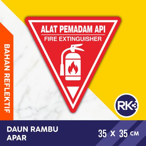 Jual Rambu APAR Segitiga 35 x 35cm - Reflective - Akrilik 2mm - Desain ...
