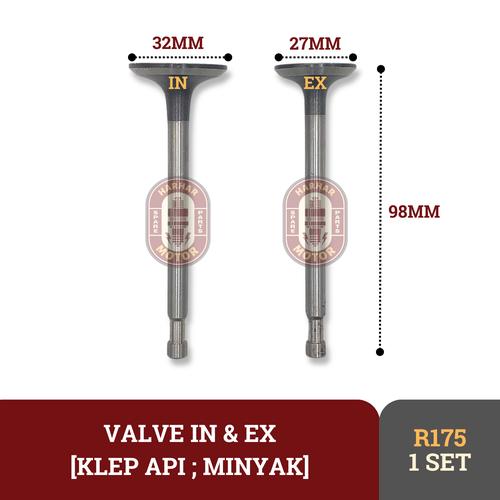 Promo VALVE IN EX R175 R180 7HP 8HP KLEP API MINYAK MESIN DONGFENG R175 ...