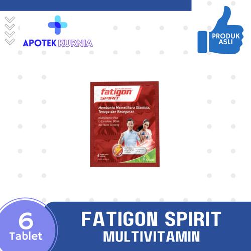 Jual FATIGON SPIRIT - MULTIVITAMIN - 1 STRIP @6 TABLET - Kota Sukabumi ...