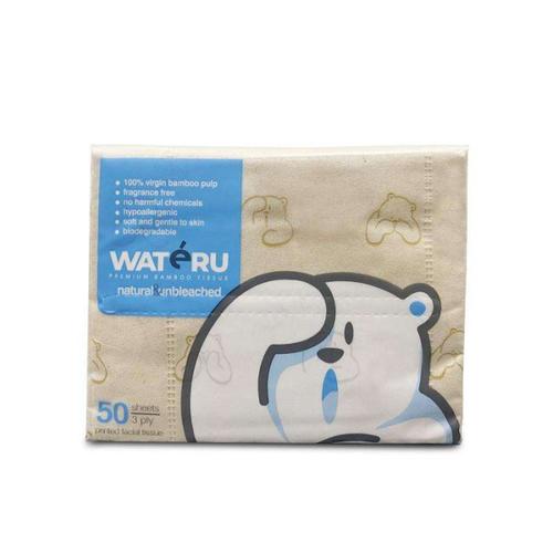 Jual Wateru Premium Bamboo Tissue / Tisu Bambu - Facial Printed 50 ...