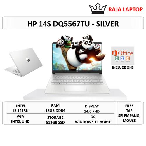 Jual Laptop HP 14s dq5115tu i3 Gen 12 512gb ssd ram 8gb win11 ohs ...