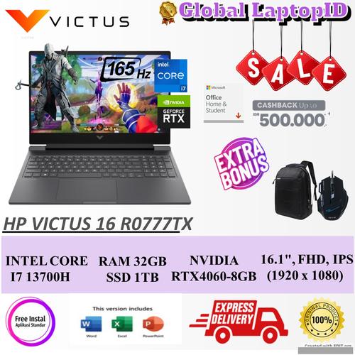 Jual RESMI Laptop Hp Victus 16 R0777TX R0888TX Intel Core i7 13700H ...