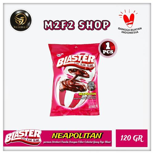 Jual Blaster Blang Blang Permen Neapolitan Stroberi Vanila 125 gr (1 ...