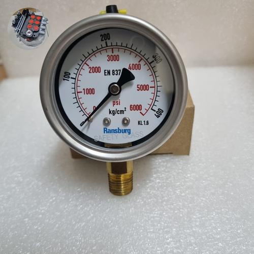 Jual 400 Bar Manometer Gauge 2,5 inchi SS Brass RANSBURG - Jakarta ...