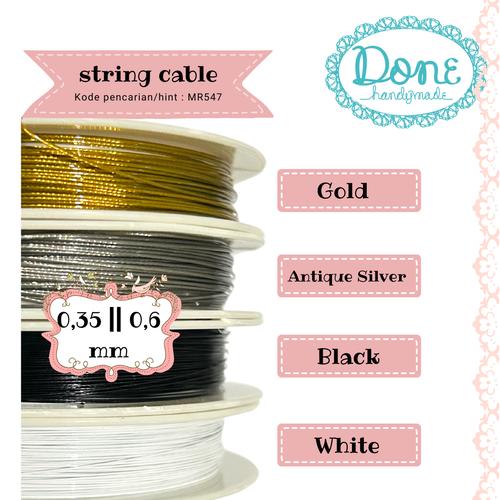 Promo done handymade string cable string tali kerajinan tangan kawat ...