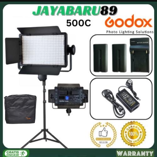 Jual PAKET LAMPU STUDIO VIDEO LED GODOX 500 C - pkt komplit+tas ...