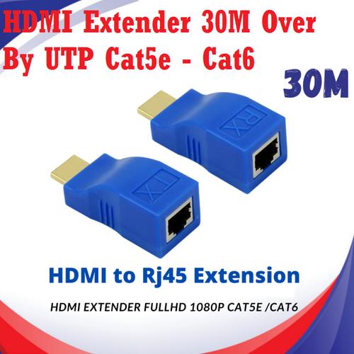 Jual HDMI to LAN Extender RJ45 Ports LAN Network up to 30m / hdmi ...