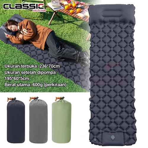Promo 【COD】195 x 60 cm - Inflatable Bed Mat Sleeping Pad - Kasur Angin ...