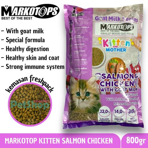 Jual MARKOTOP MOTHER KITTEN 800gr / WITH GOAT MILK ( KEMASAN FRESHPACK ...
