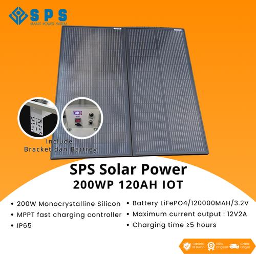 Promo SPS Solar Panel 200WP Tenaga Matahari 12V 120AH IOT Lithium ...