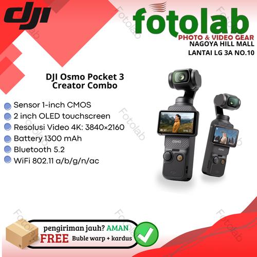 Jual DJI Osmo Pocket 3 Creator Combo - READY GARANSI RESMI INDONESIA TAM - Kota Batam - Fotolab ...