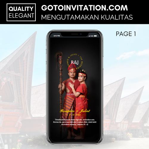 Jual Undangan Digital Online Web Pernikahan Adat Batak Toba Karo ...