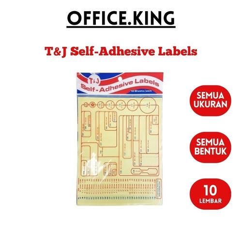 Jual T&J Label Penanda No.107 Putih – Label Kertas Tempel / Self ...