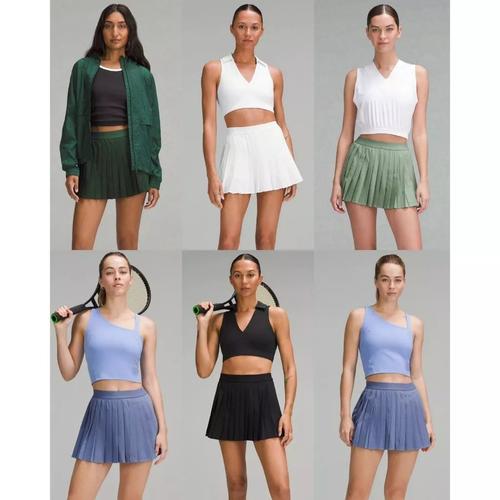 Jual Skort Original High-Rise Pleated Tennis Women's Skort - LL - Sage ...