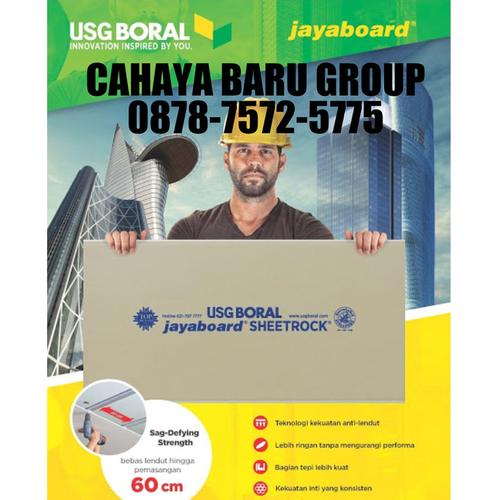 Jual GYPSUM JAYA BOARD 9 MM GIPSUM JAYABOARD 9 MM ORIGINAL - TF LGS ...