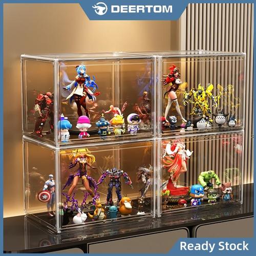 Jual Transparent Acrylic Kotak display Action Figure Tangga Rak ...