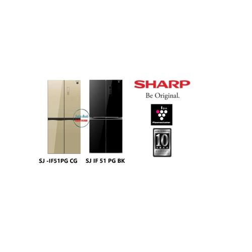 Jual Kulkas 4 Pintu Sharp Side by Side Sj-IF 51PG Bk / CG / Medan - Kota Medan - Sbe market ...