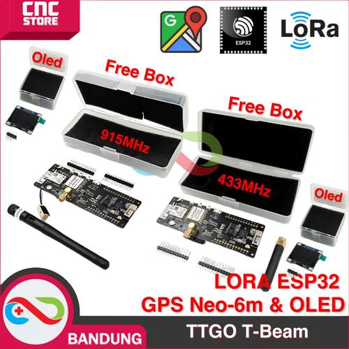 Jual LILYGO TTGO T-Beam LORA ESP32 433MHz 915MHz GPS Neo-6m OLED 0.96 inc - 915MHz - Kota Bogor ...