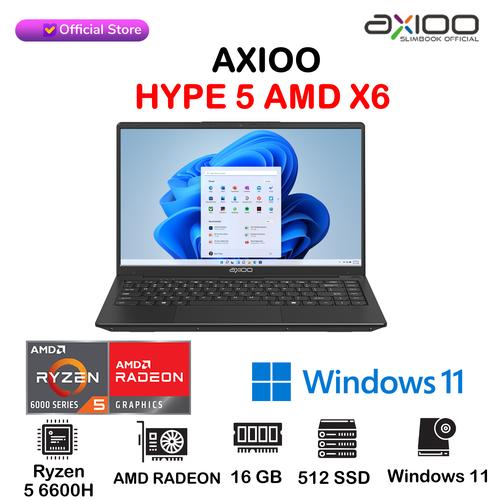 Promo LAPTOP AXIOO HYPE 5 AMD X6 | Ryzen 5 6600H 16GB 512GB Windows 11 - Normal Cicil 0% 3x ...