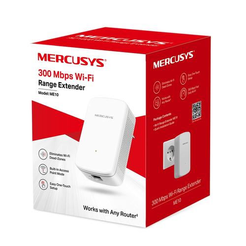 Jual Mercusys ME10 300 Mbps at 2.4 GHz Wi-Fi Range Extender with Any ...