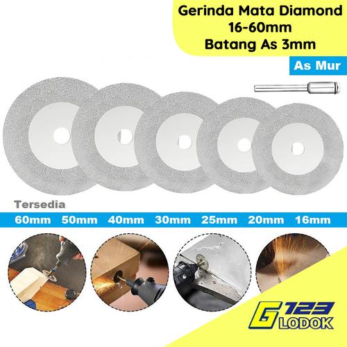Jual Mata Diamond Gerinda Potong Mini Grinder Tuner Besi Batu Logam ...