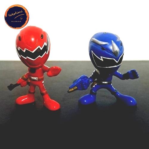 Jual Chibi Kuntet Sentai Abaranger Red & Blue Ranger Dino Thunder ...