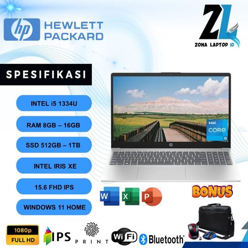 Jual Laptop HP 15 Core i5 1335U 16GB 512GB SSD Full hd ips Windows 11 ...