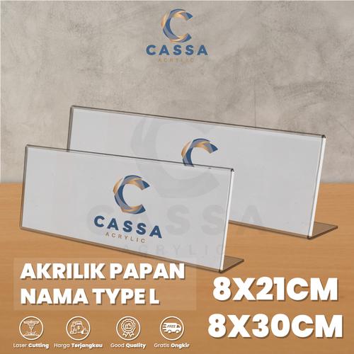 Promo Akrilik Papan Nama / Display Nama Meja Tipe L - 6x4 - Jakarta ...
