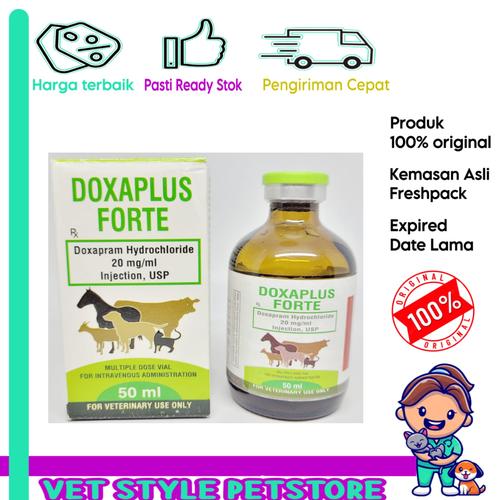Jual Doxaplus forte 50ml doxapram 20mg/ml mirip dopram - Kab. Bogor ...