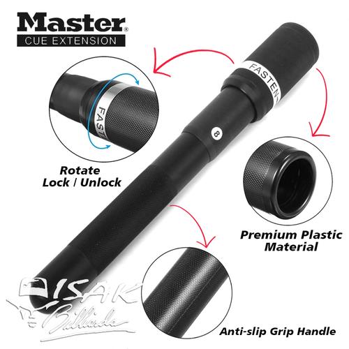Jual Aluminium Cue Extension - Black - Perpanjangan Stick Billiard ...