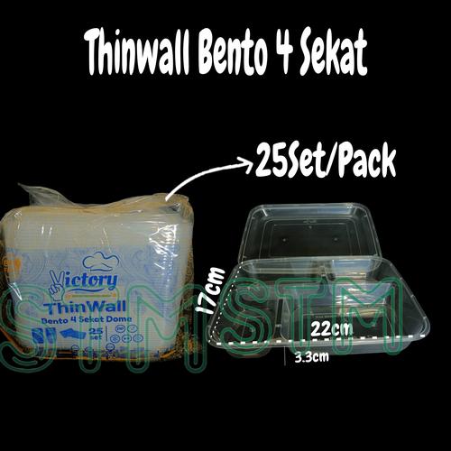 Promo Thinwall Bento 3 Sekat Tutup Datar/ Bento 4 Sekat Tutup Dome ... Promo Thinwall Bento 3 Sekat Tutup Datar/ Bento 4 Sekat Tutup Dome ...