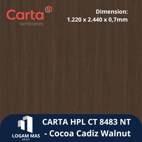 Jual CARTA HPL CT 8483 NT - Cocoa Cadiz Walnut - High Pressure ...