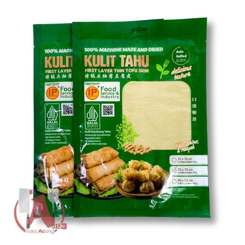 Jual KULIT Tahu Lembaran Untuk Bungkus Ngohiong - Tawar Uk90X55 ...