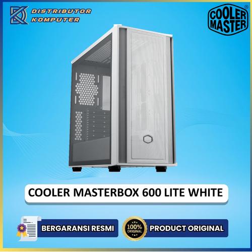 Promo COOLER MASTERBOX 600 LITE WHITE MID TOWER BTF PC CASE Cicil 0% 3x ...