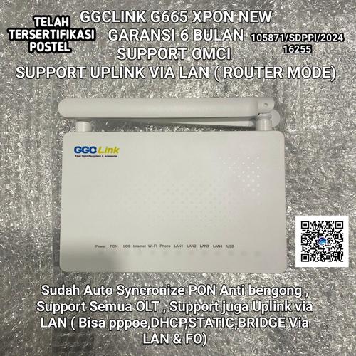 Jual ONT XPON GGCLink G665 XPON New Baru EPON GPON ONU Teknologi Terbaru XPON + - DENGAN ADAPTOR ...