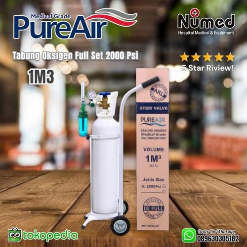 Jual Tabung Oksigen Full Set 3 in 1 Siap Pakai isi 2000 Psi - Tabung ...