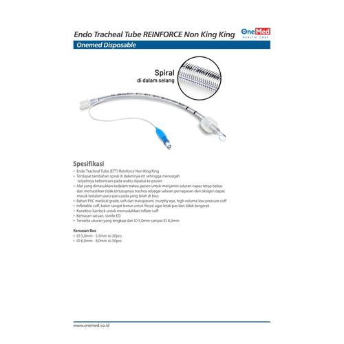 Jual ONEMED Endotracheal Tube / ETT With Cuff Reinforce Non-King Steril ...