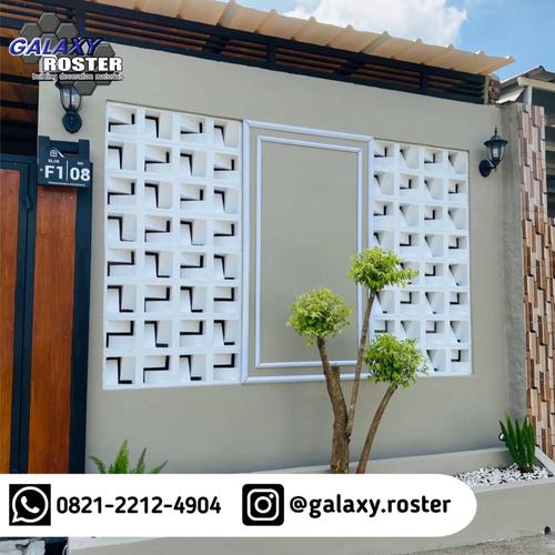 Jual Roster beton putih minimalis, Bata Roster, Pagar Roster, Fasad ...