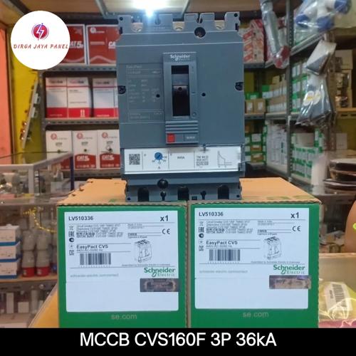 Jual MCCB SCHNEIDER CVS160F 3P 36kA LV516333 CVS160F 160A 3P EasyPact ...