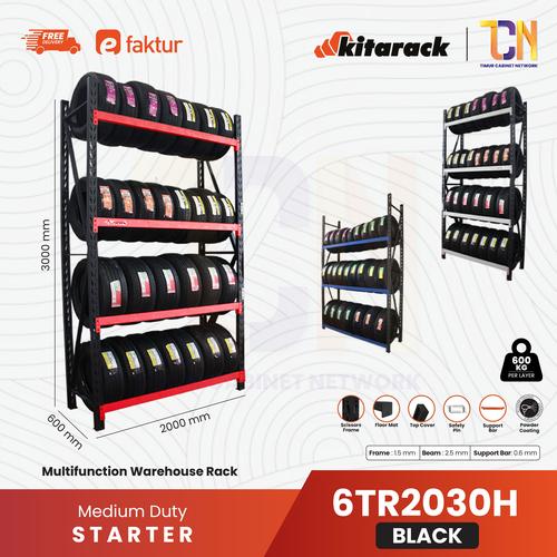 Jual KITARACK 6TR2030 Tire Rack Rak Ban Motor Mobil 600KG Rak Besi ...