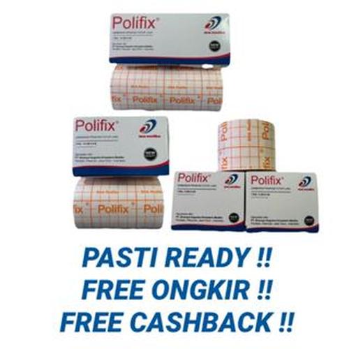 Jual POLIFIX UKURAN 5CM 10CM 15CM X 5M PLESTER UNTUK PENUTUP LUKA SIAP ...