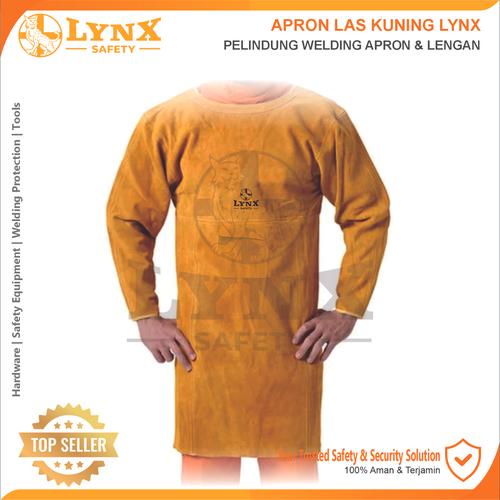 Jual Apron Las Badan & Lengan Kuning Kulit Set Welding Pelindung Lynx ...