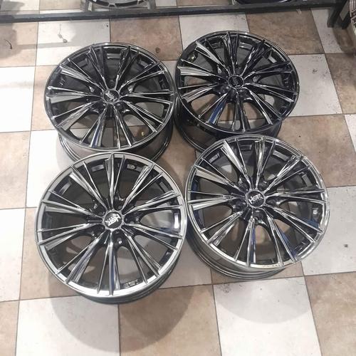 Jual Velg mobil racing hsr ring 17 pcd 5x114,3 warna black chrome ...