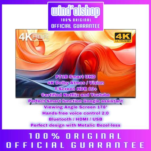 Promo TCL 55P71B LED TV Android Google TV 4K UHD 55 inch Dolby Vision ...