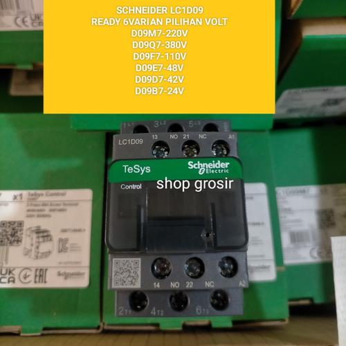 Jual contactor kontaktor Schneider LC1D09 Q7 380V 25A 3P ORIGINAL ...