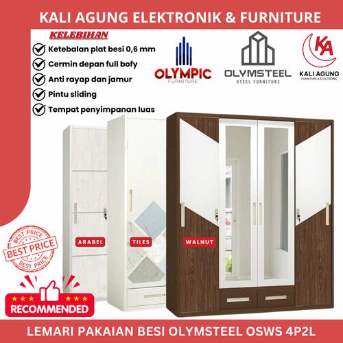 Jual LEMARI BESI TERBARU / LEMARI PAKAIAN BESI / LEMARI 4 PINTU / OLYMSTEEL / OLYMPIC / OSWS ...