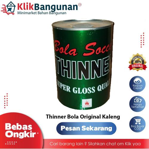 Promo THINNER BOLA KALENG 1L ORIGINAL / TINNER / TINER / PENGENCER CAT ...