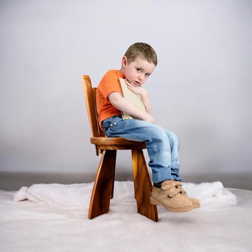 Jual Kursi Anak Kayu Jati Solid Desain Kelinci Lucu Handmade Natural ...