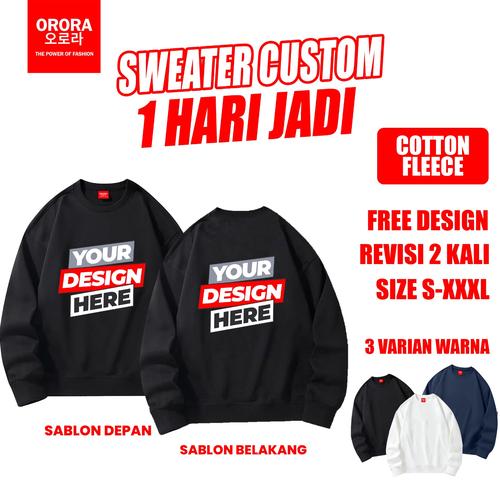 Promo Sweater Pria Wanita Distro Premium Custom - Sweater Outerwear ...
